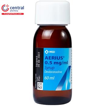 [CHÍNH HÃNG] Thuốc Aerius 0,5mg/ml - Thuốc tác dụng chống dị ứng