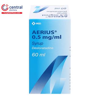 [CHÍNH HÃNG] Thuốc Aerius 0,5mg/ml - Thuốc tác dụng chống dị ứng