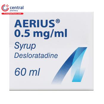 [CHÍNH HÃNG] Thuốc Aerius 0,5mg/ml - Thuốc tác dụng chống dị ứng