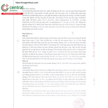 Thuốc Afocical Tab 10mg - giảm cholesterol toàn phần và triglycerid