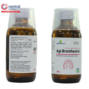 Thuốc Agi-Bromhexine 60ml giúp làm loãng đờm trong bệnh phế quản