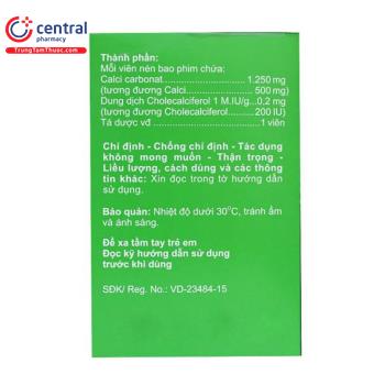 Thuốc Agi-Calci (viên) bổ sung Calci, giúp xương chắc khỏe - dẻo dai