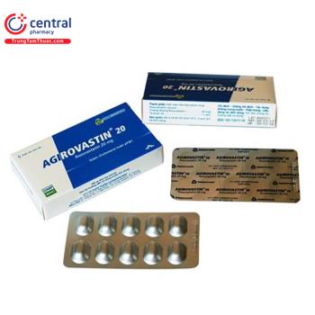 [CHÍNH HÃNG] Thuốc Agirovastin 20 - Thuốc hạ Cholesterol máu