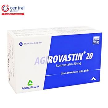 [CHÍNH HÃNG] Thuốc Agirovastin 20 - Thuốc hạ Cholesterol máu