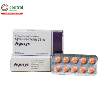 Thuốc Agosys 25mg điều trị trầm cảm nặng ở người lớn