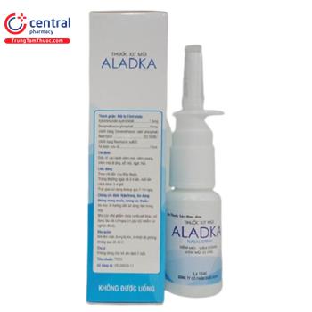 [CHÍNH HÃNG] Thuốc Xịt Mũi Aladka 15ml trị bệnh viêm và dị ứng mũi