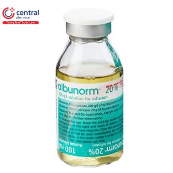 [CHÍNH HÃNG] Thuốc Albunorm 20% 100ml điều trị giảm Albumin huyết