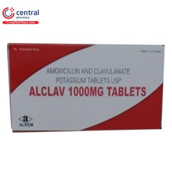 [CHÍNH HÃNG] Thuốc Alclav 1000mg Tablets điều trị nhiễm khuẩn hô hấp