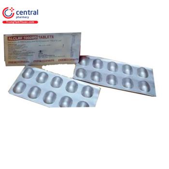 [CHÍNH HÃNG] Thuốc Alclav 1000mg Tablets điều trị nhiễm khuẩn hô hấp