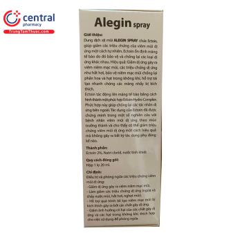 [CHÍNH HÃNG] Dung dịch xịt mũi Alegin Spray -Tạm biệt viêm mũi dị ứng