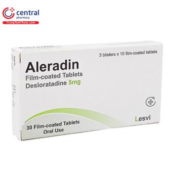 [CHÍNH HÃNG] Thuốc Aleradin - Điều trị viêm mũi dị ứng