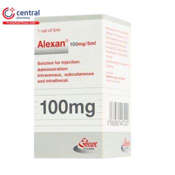 [CHÍNH HÃNG] Thuốc Alexan 100mg/5ml trị bệnh bạch cầu dòng tủy cấp