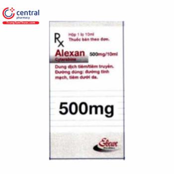 Thuốc Alexan 500mg điều trị bạch cầu dòng hạt cấp