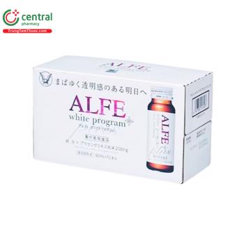 Nước uống trắng da Alfe White Program giúp sáng da, mịn màng, đàn hồi