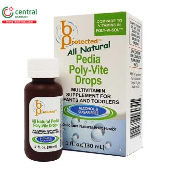 Thuốc All Natural Pedia Poly-Vite Drops 30ml - Tăng cường đề kháng