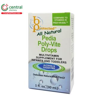 Thuốc All Natural Pedia Poly-Vite Drops 30ml - Tăng cường đề kháng