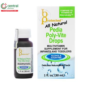 Thuốc All Natural Pedia Poly-Vite Drops 30ml - Tăng cường đề kháng