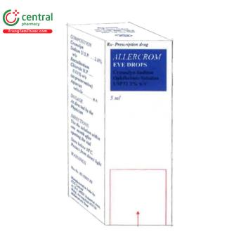 Thuốc Allercrom Eye Drops trị triệu chứng rối loạn của mắt do dị ứng