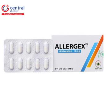[CHÍNH HÃNG] Thuốc Allergex 8mg - Thuốc chống dị ứng