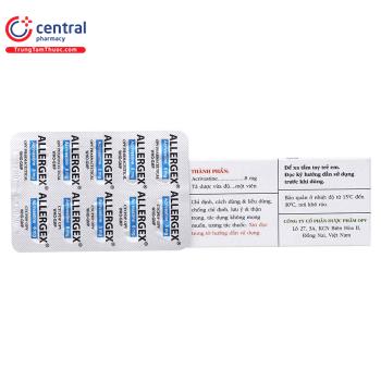 [CHÍNH HÃNG] Thuốc Allergex 8mg - Thuốc chống dị ứng