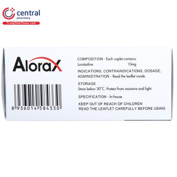Thuốc Alorax Loratadin 10mg điều trị viêm mũi dị ứng giá bao nhiêu?