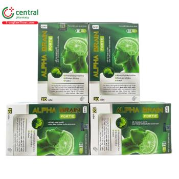 Thuốc Alpha Brain Forte tăng cường tuần hoàn não, hỗ trợ hoạt huyết