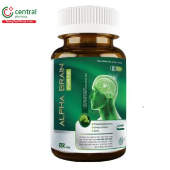 Thuốc Alpha Brain Forte tăng cường tuần hoàn não, hỗ trợ hoạt huyết