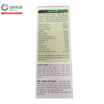 Thuốc Alpha Brain Forte tăng cường tuần hoàn não, hỗ trợ hoạt huyết