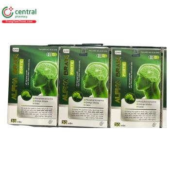 Thuốc Alpha Brain Forte tăng cường tuần hoàn não, hỗ trợ hoạt huyết