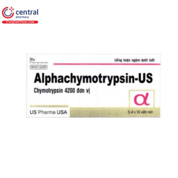 Thuốc Alpha-Chymotrypsin-US - Thuốc điều trị phù nề sau chấn thương ...