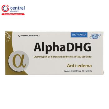 [CHÍNH HÃNG] Thuốc AlphaDHG 4200IU chống phù nề, long đờm