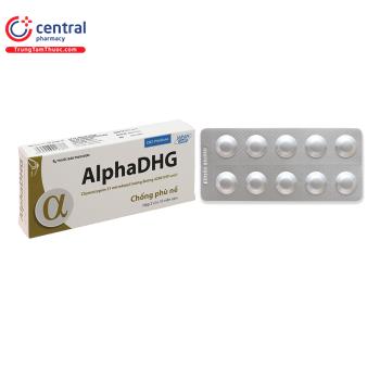 [CHÍNH HÃNG] Thuốc AlphaDHG 4200IU chống phù nề, long đờm