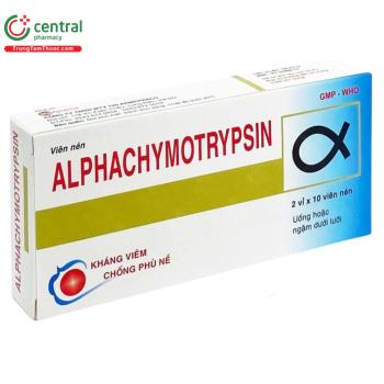Thuốc Alphachymotrypsin Armephaco Chỉ định giảm sưng phù nề hiệu quả