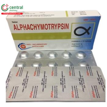 Thuốc Alphachymotrypsin Armephaco Chỉ định giảm sưng phù nề hiệu quả