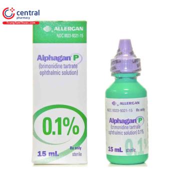 Thuốc Alphagan P 0.1% - Điều trị Glaucoma góc mở hoặc tăng nhãn áp.