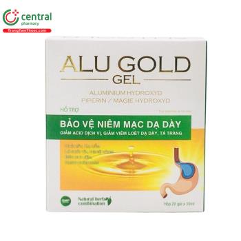 Thuốc Alu Gold Gel hỗ trợ giảm acid dịch vị, bảo vệ niêm mạc dạ dày