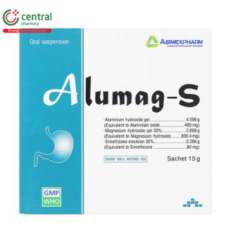 Thuốc Alumag-S điều trị viêm loét dạ dày, trào ngược dạ dày thực quản