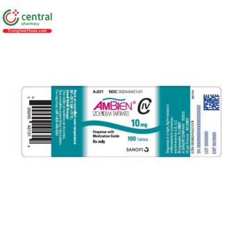 Thuốc Ambien 10mg (Zolpidem tartrate) điều trị chứng mất ngủ ở người lớn