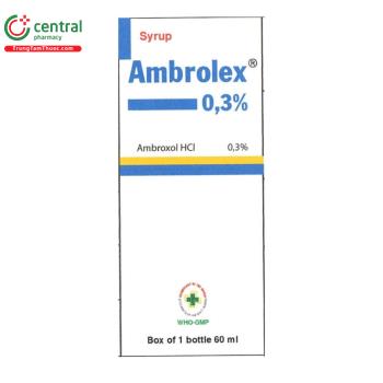 Thuốc Ambrolex 0,3% long đờm trong đợt cấp của viêm phế quản mạn