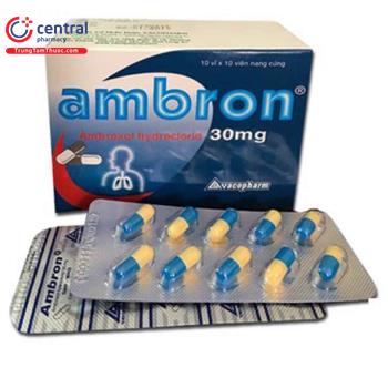 Thuốc Ambron (viên nang) điều trị viêm phế quản, hen phế quản