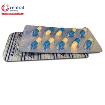Thuốc Ambron (viên nang) điều trị viêm phế quản, hen phế quản