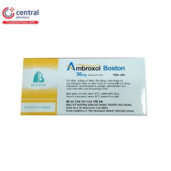 [CHÍNH HÃNG] Thuốc Ambroxol 30mg Boston - Điều trị hen phế quản