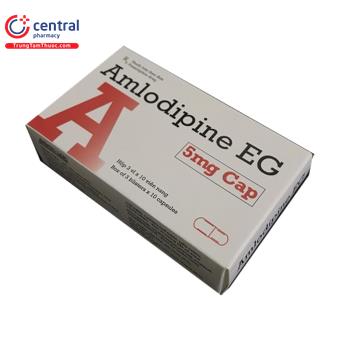 Amlodipine EG 5mg Cap - hạ huyết áp, giảm đau thắt ngực