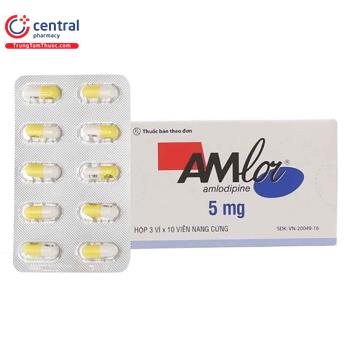 [CHÍNH HÃNG] Thuốc Amlor 5mg Pháp: tác dụng, liều dùng, giá