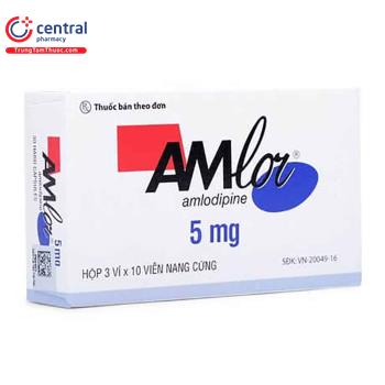 [CHÍNH HÃNG] Thuốc Amlor 5mg Pháp: tác dụng, liều dùng, giá