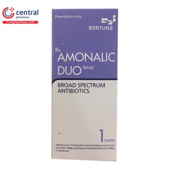 Thuốc Amonalic Duo Syrup điều trị nhiễm khuẩn: công dụng, liều dùng