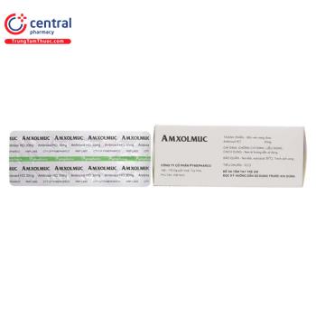 Thuốc Amxolmuc viên nang 30mg - thuốc giúp long đờm, tiêu chất nhầy