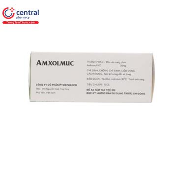 Thuốc Amxolmuc viên nang 30mg - thuốc giúp long đờm, tiêu chất nhầy