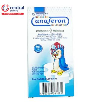 [CHÍNH HÃNG] Thuốc Anaferon (viên) Nga - điều trị nhiễm virus hô hấp