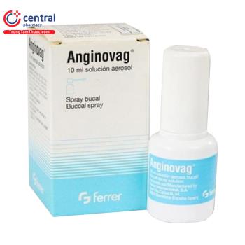 Thuốc xịt họng Anginovag 10ml: tác dụng và cách dùng